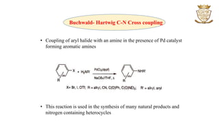 Coupling Reactions Part 2 - Shafna Jose, St. Mary's College, Thrissur | PPT