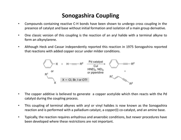 Coupling Reactions in Synthetic Organic Chemistry | PDF | Chemistry ...