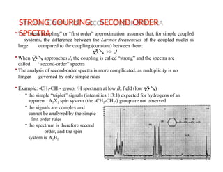 coupling constant in nuclear magnetic resonance spectroscopy | PPTX