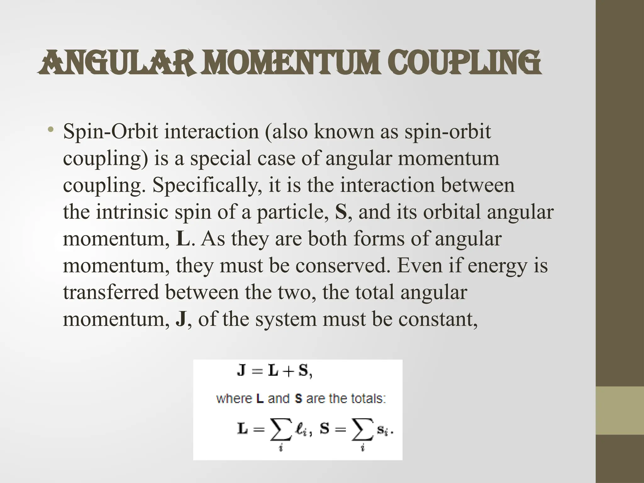 Coupling Scheme and Many Electron System | PPTX
