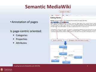 Coupling Semantic MediaWiki with MASTRO | PPTX