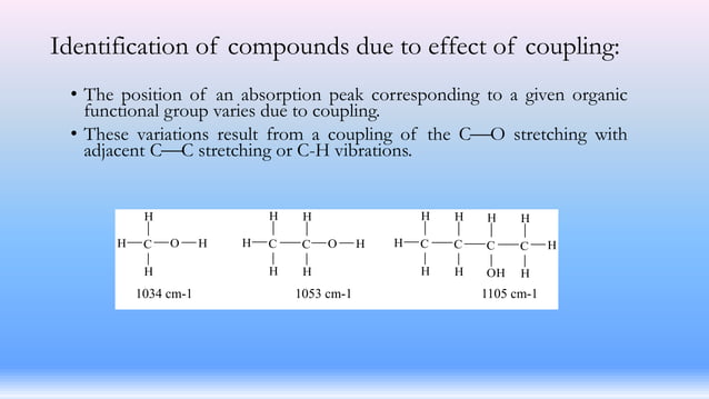 Coupling vibration in IR(Infra Red) spectroscopy and their significance ...
