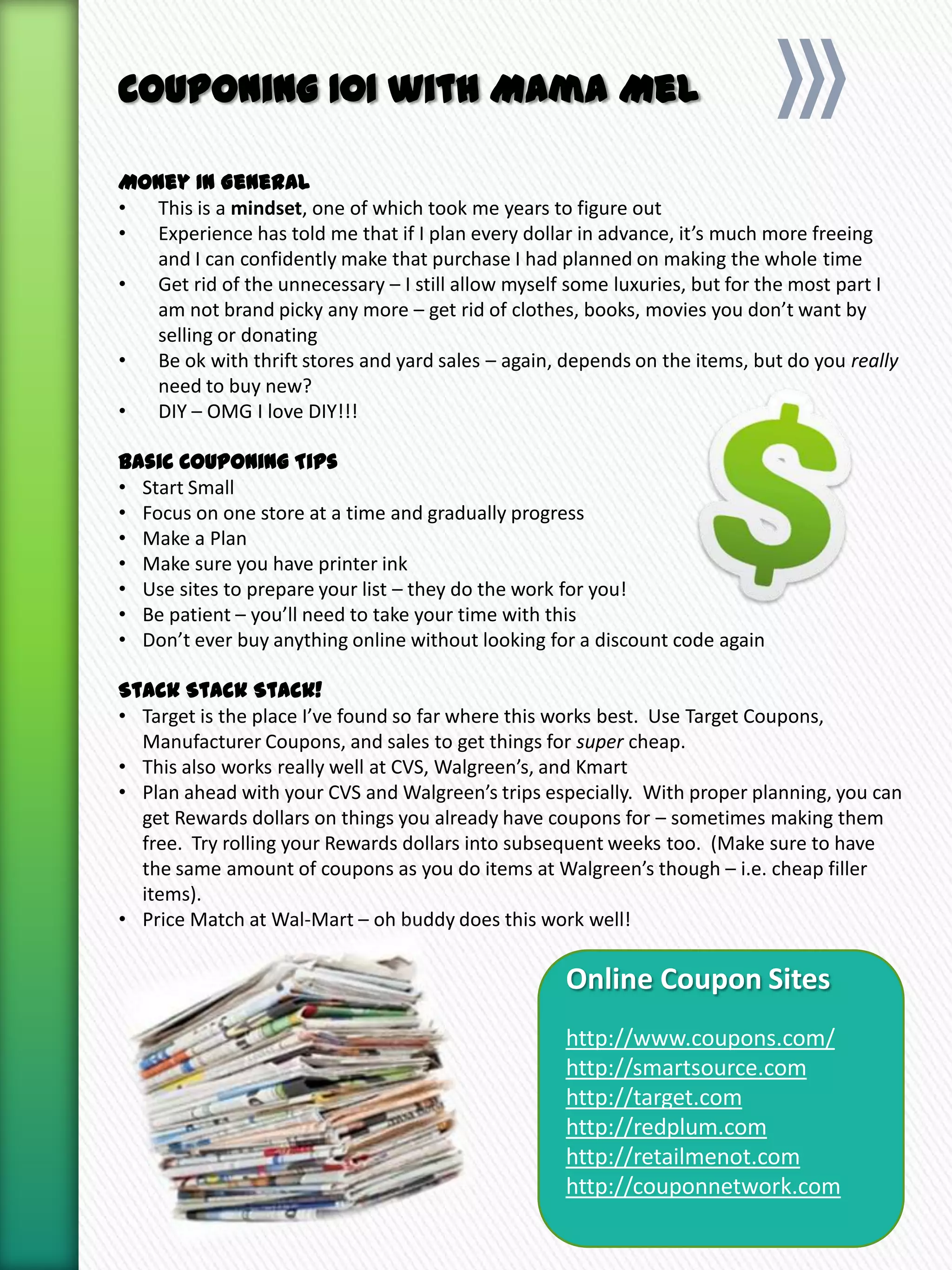 Couponing 101 | PPTX