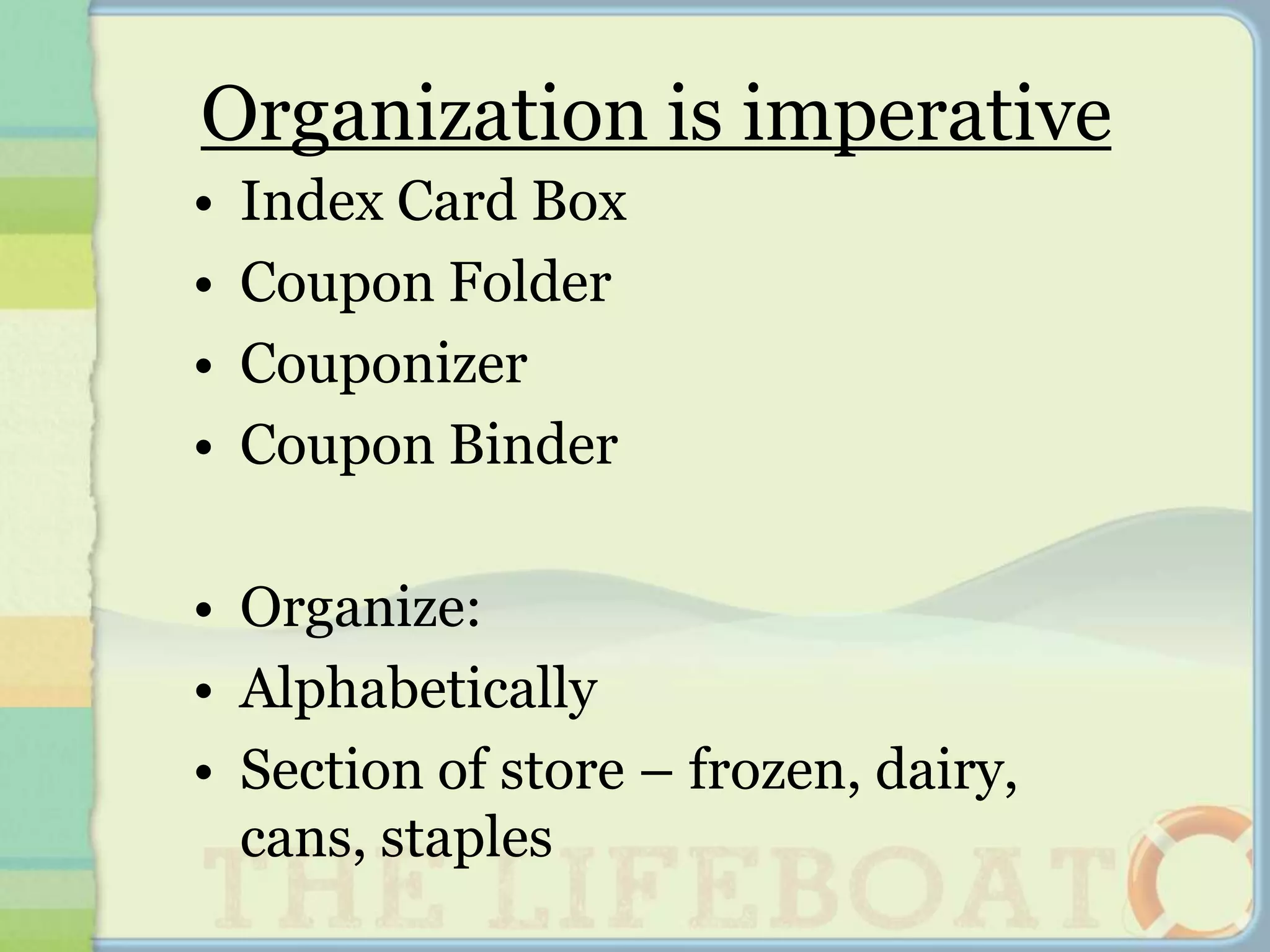 Couponing 101 class | PPT