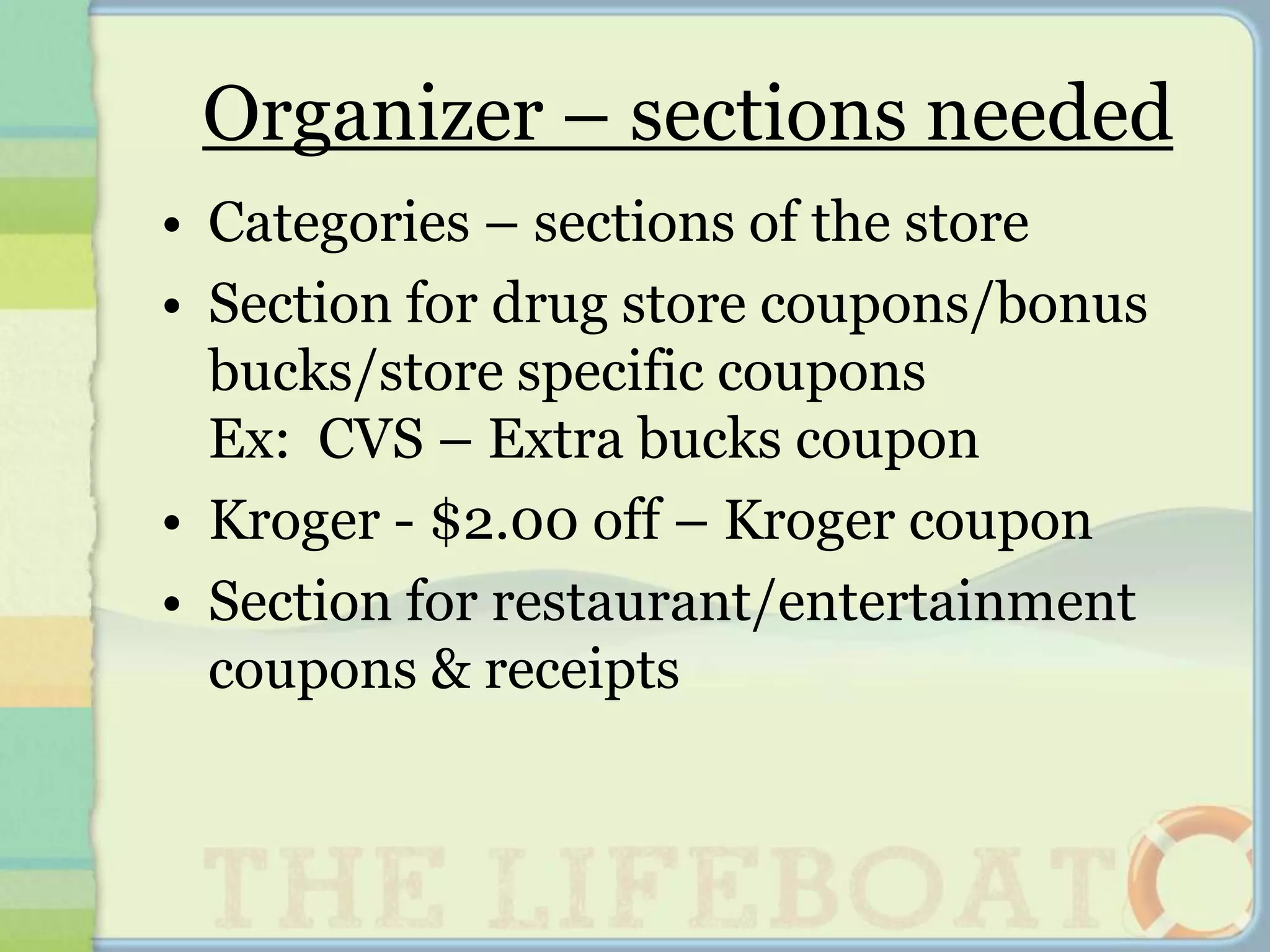 Couponing 101 class | PPT