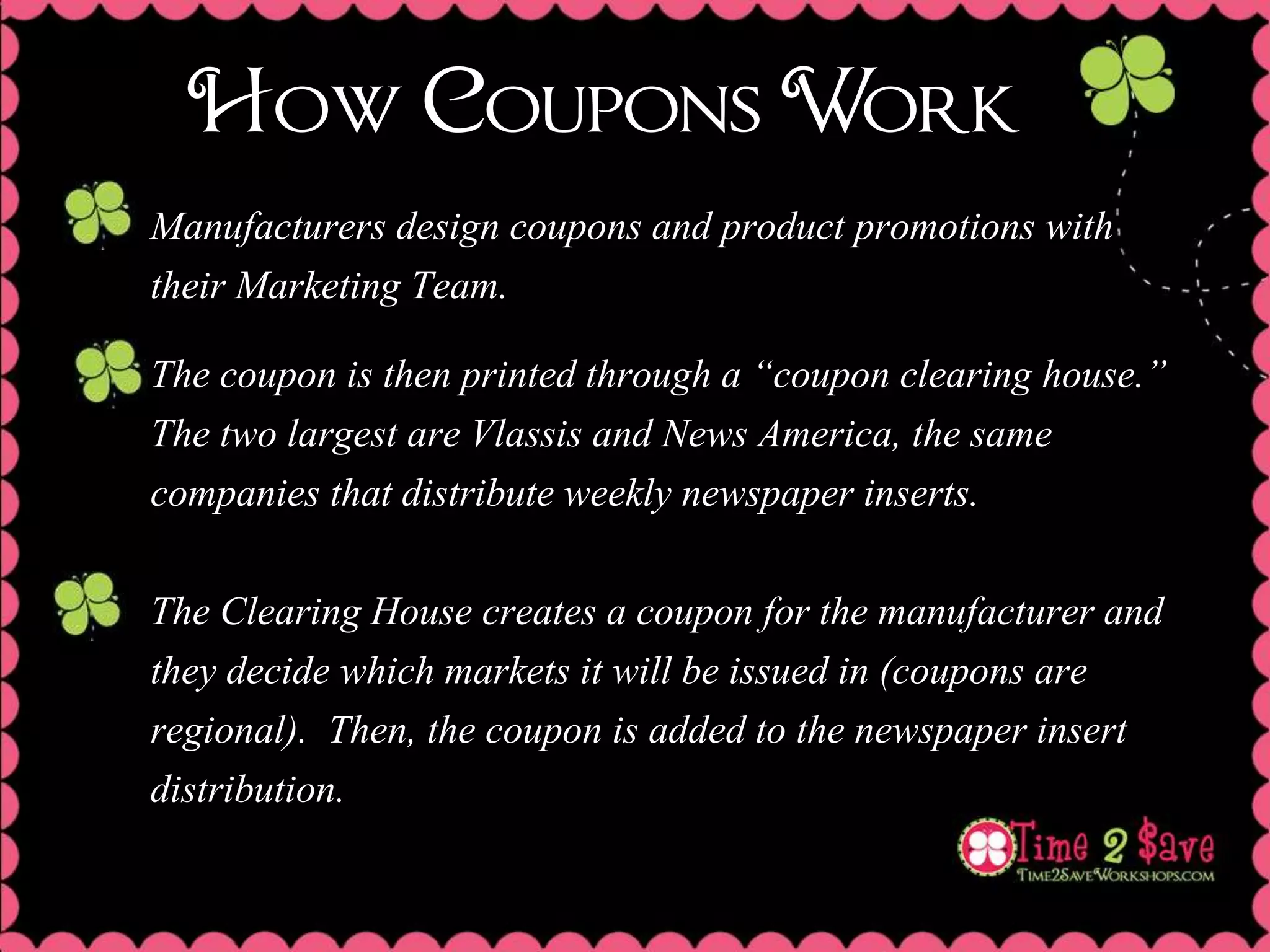 Couponing Workshop Tutorial: The Life Cycle of a Coupon | PDF