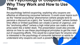 Coupons and Deals.pptx | Internet for Beginners | Internet