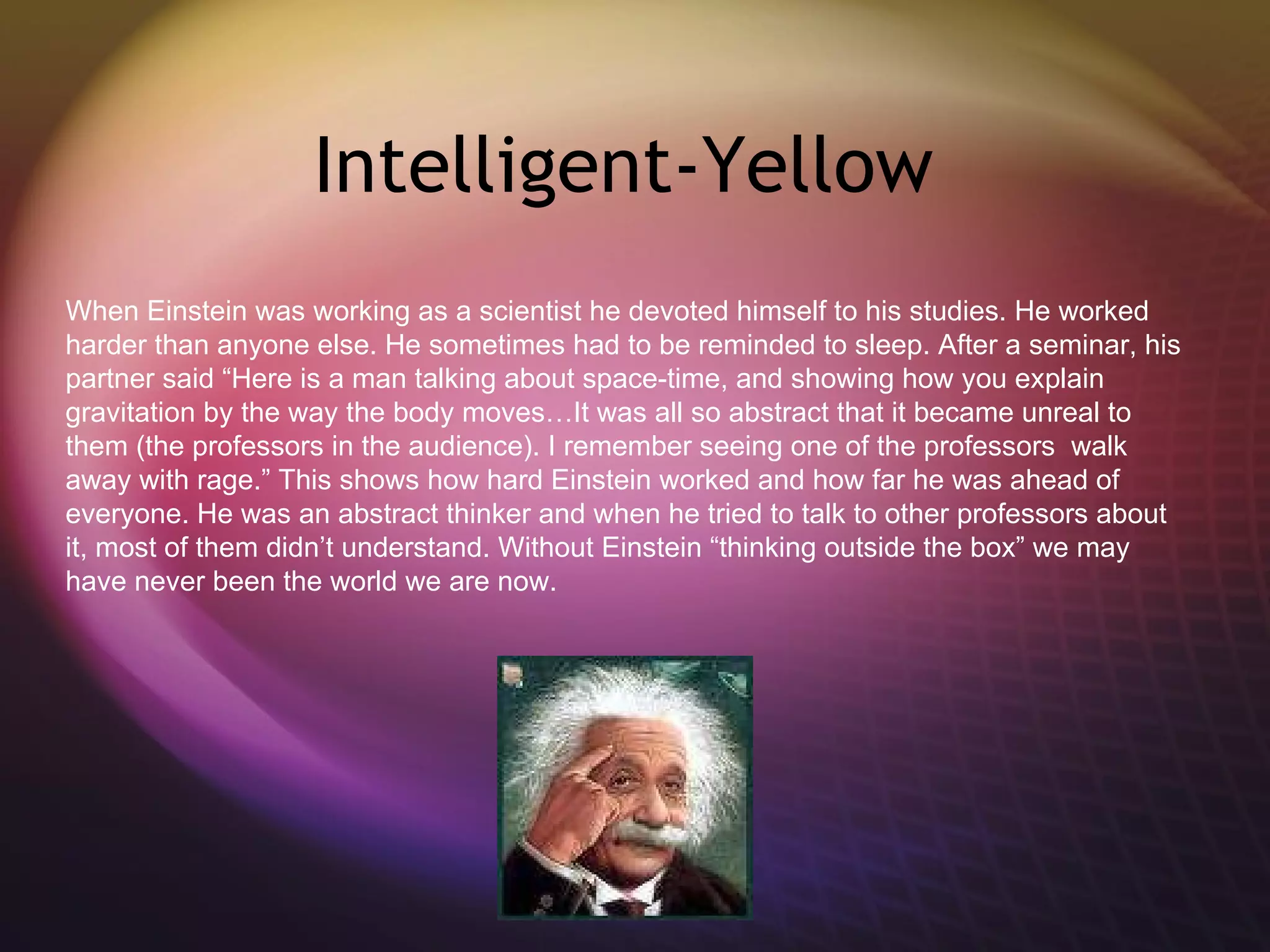 Albert Einstein Courage Project | PPT | Physics | Science