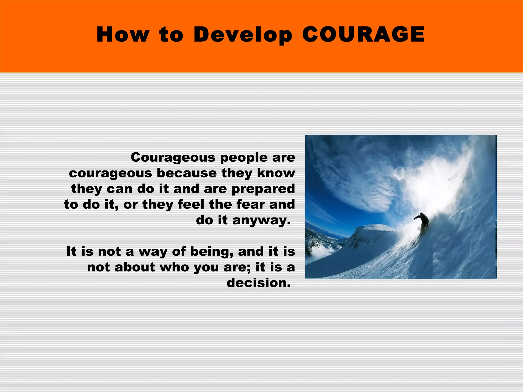 Courage | PPT