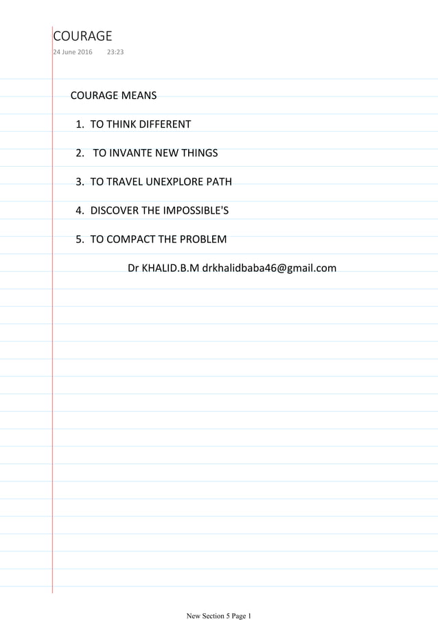 Courage | PDF