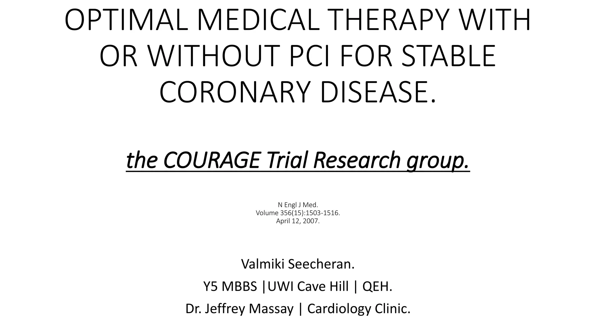 Courage TRIAL 2007 | PPTX