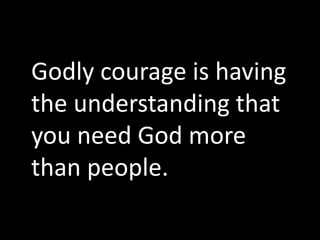 Couragous For Christ | PPT