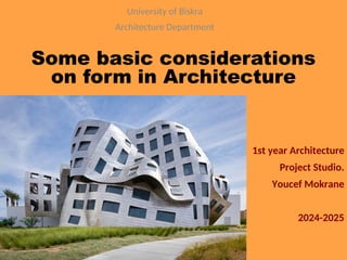 Introduction to Forms and Transformations In Architecture | PPT
