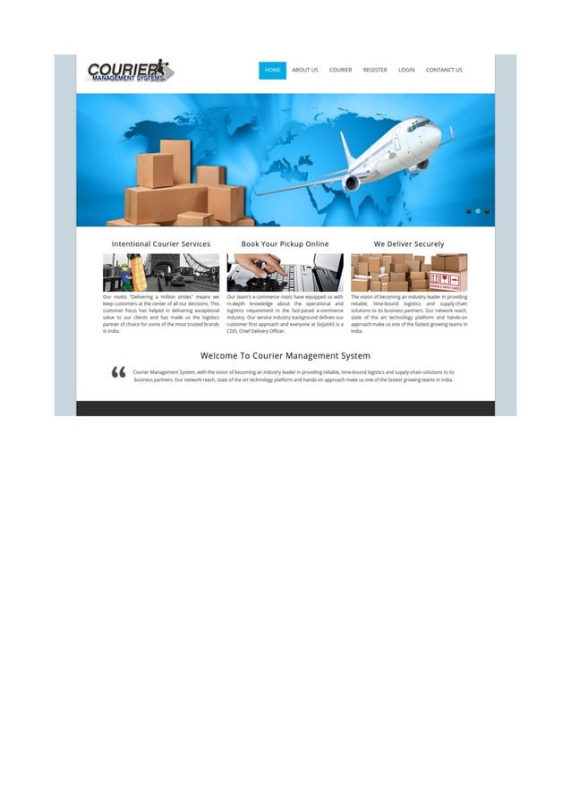 Courier management-system-screens | PDF