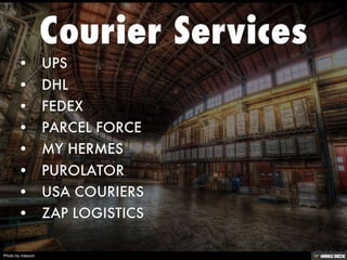 Courier services definition, history and types | PDF