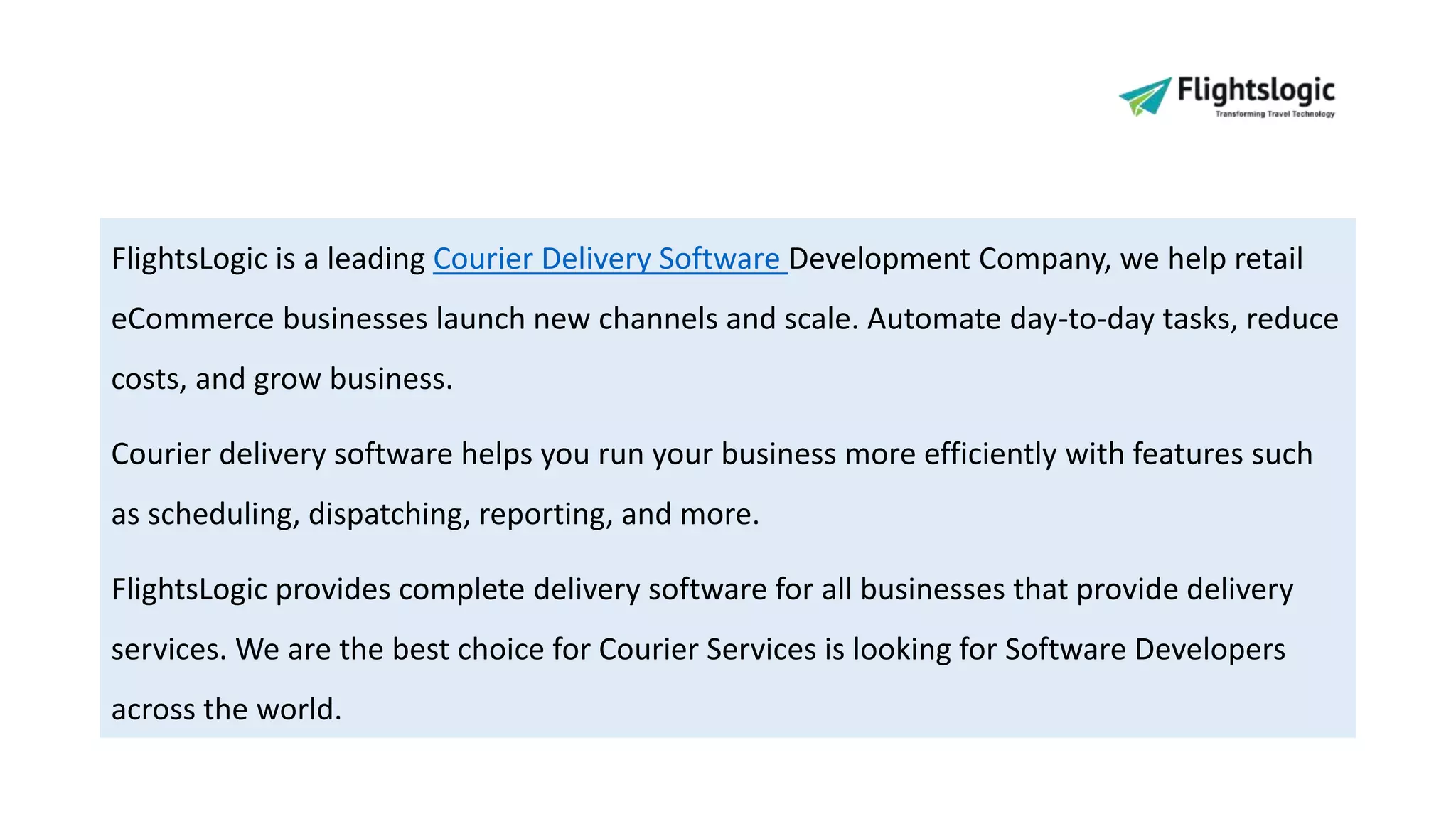 Courier Delivery Software -FlightsLogic.pdf