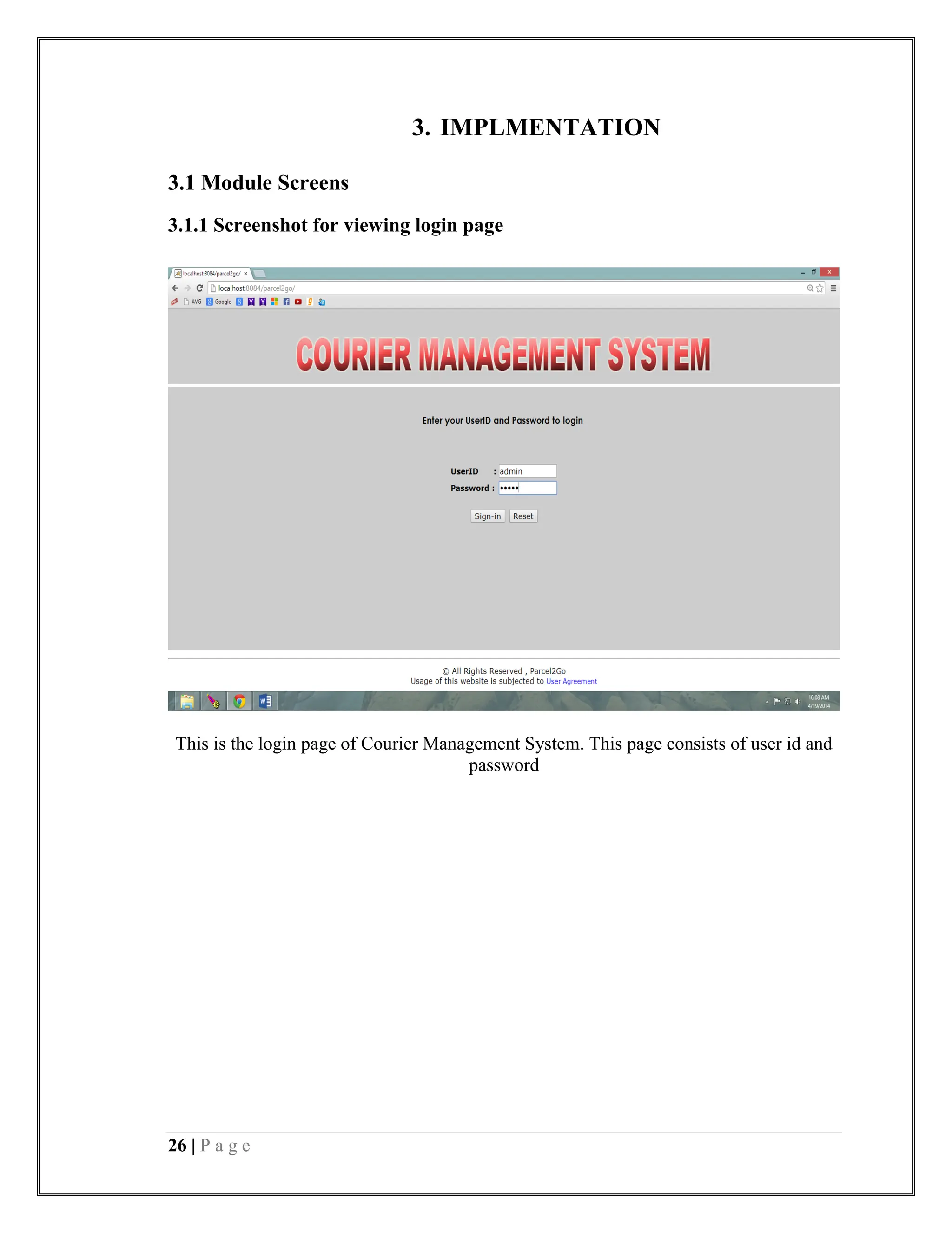 Courier management system project report.pdf