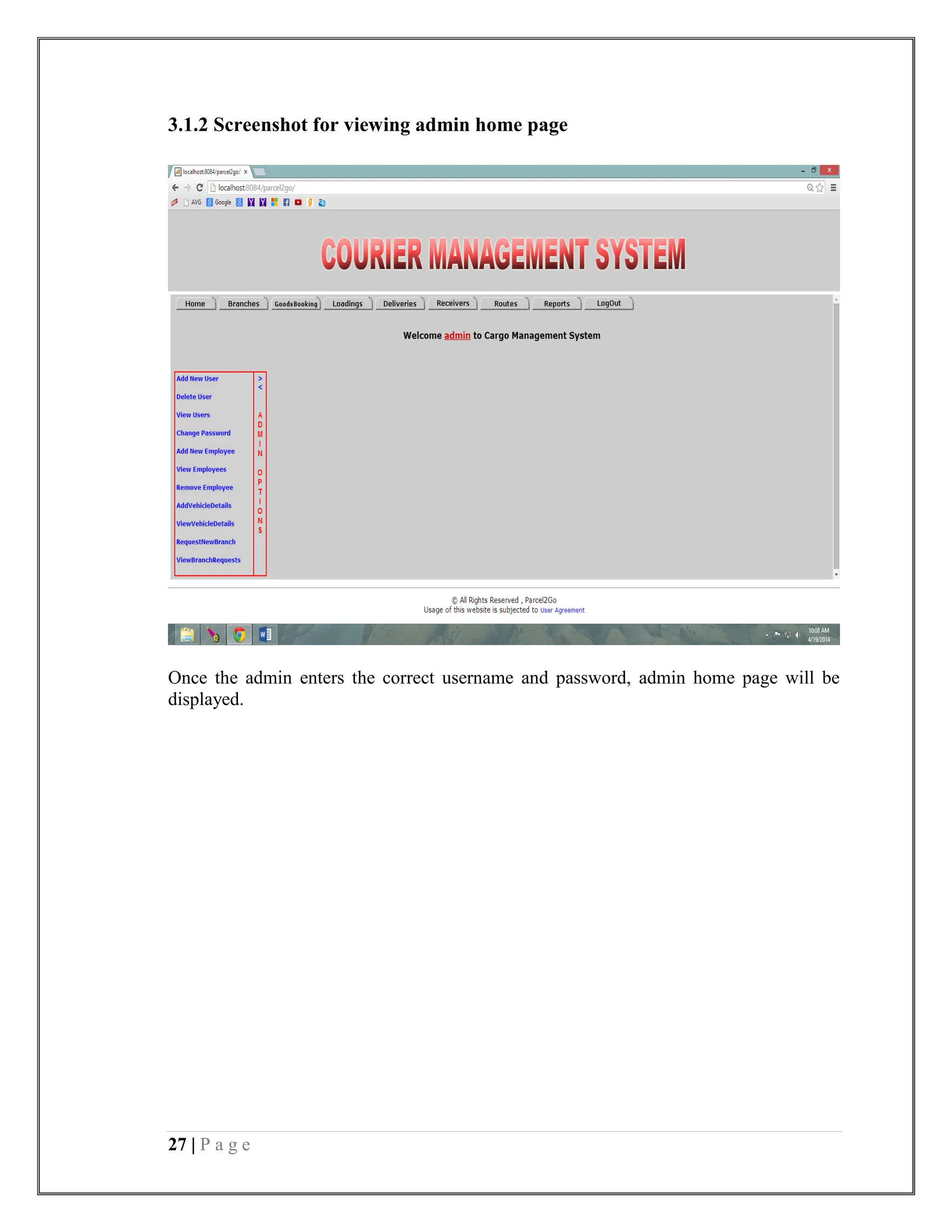 Courier management system project report.pdf