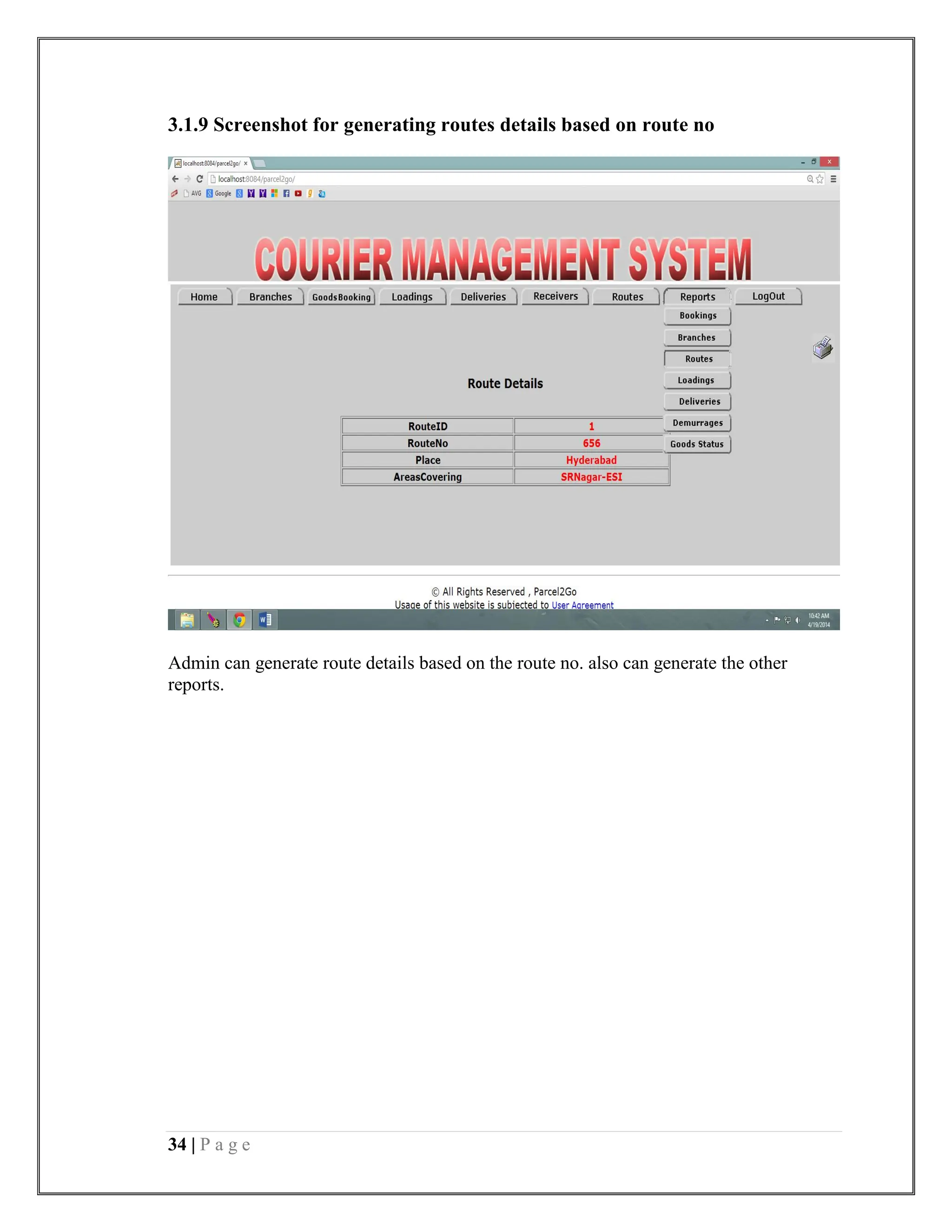 Courier management system project report.pdf
