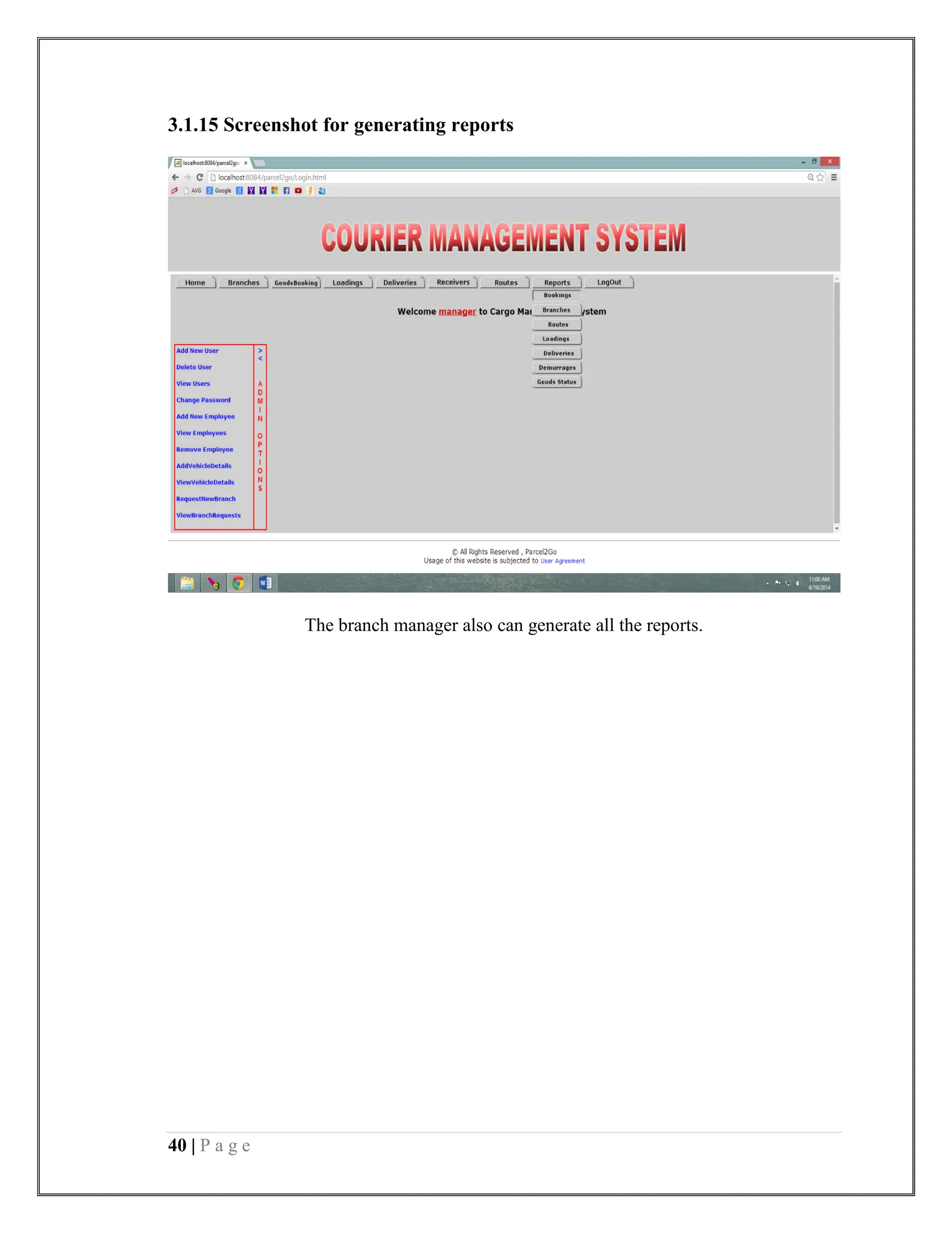 Courier management system project report.pdf