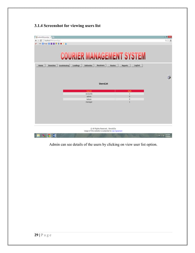Courier management system project report.pdf | Logistics and ...