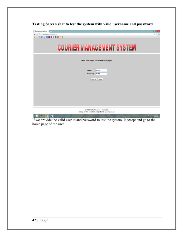 Courier management system project report.pdf | Logistics and ...