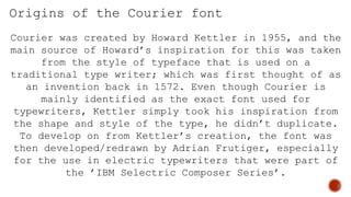 Courier presentation | PPTX | Desktop Publishing | Computer Software and Applications