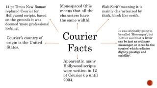 Courier presentation | PPTX