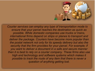 Courier services- the ultimate guide | PPT