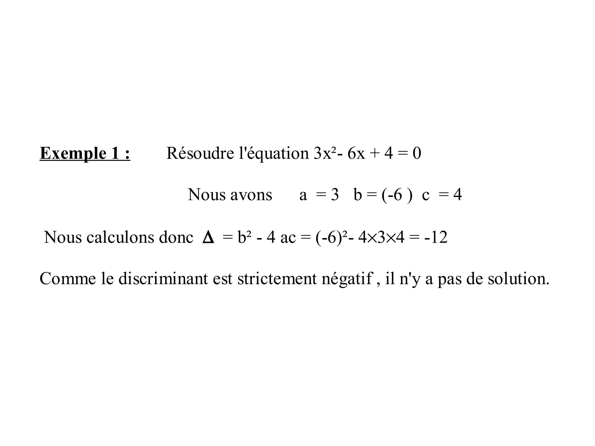 Cours Equation 2 Degre | ODP