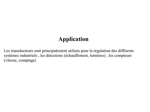 Cours Transducteur | ODP