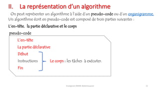 COURS ALGORITHME AU TRONC COMMUN INFORMATIQUE | PDF
