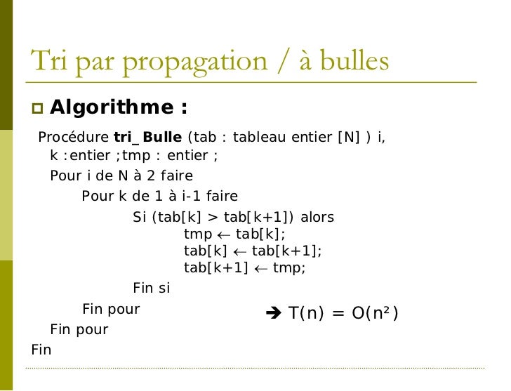 Cours algorithmique et complexite complet