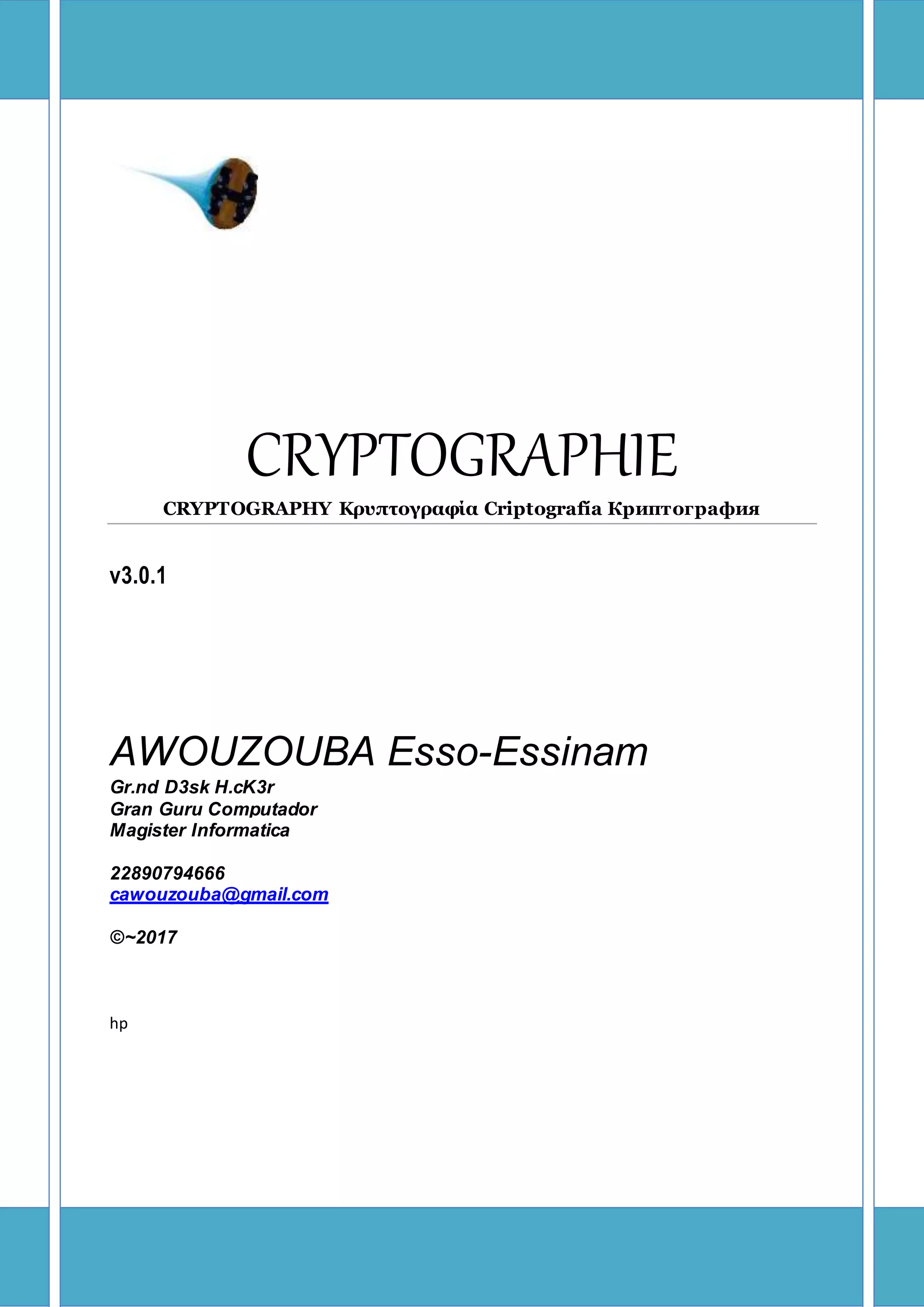 Cours cryptographie | PDF