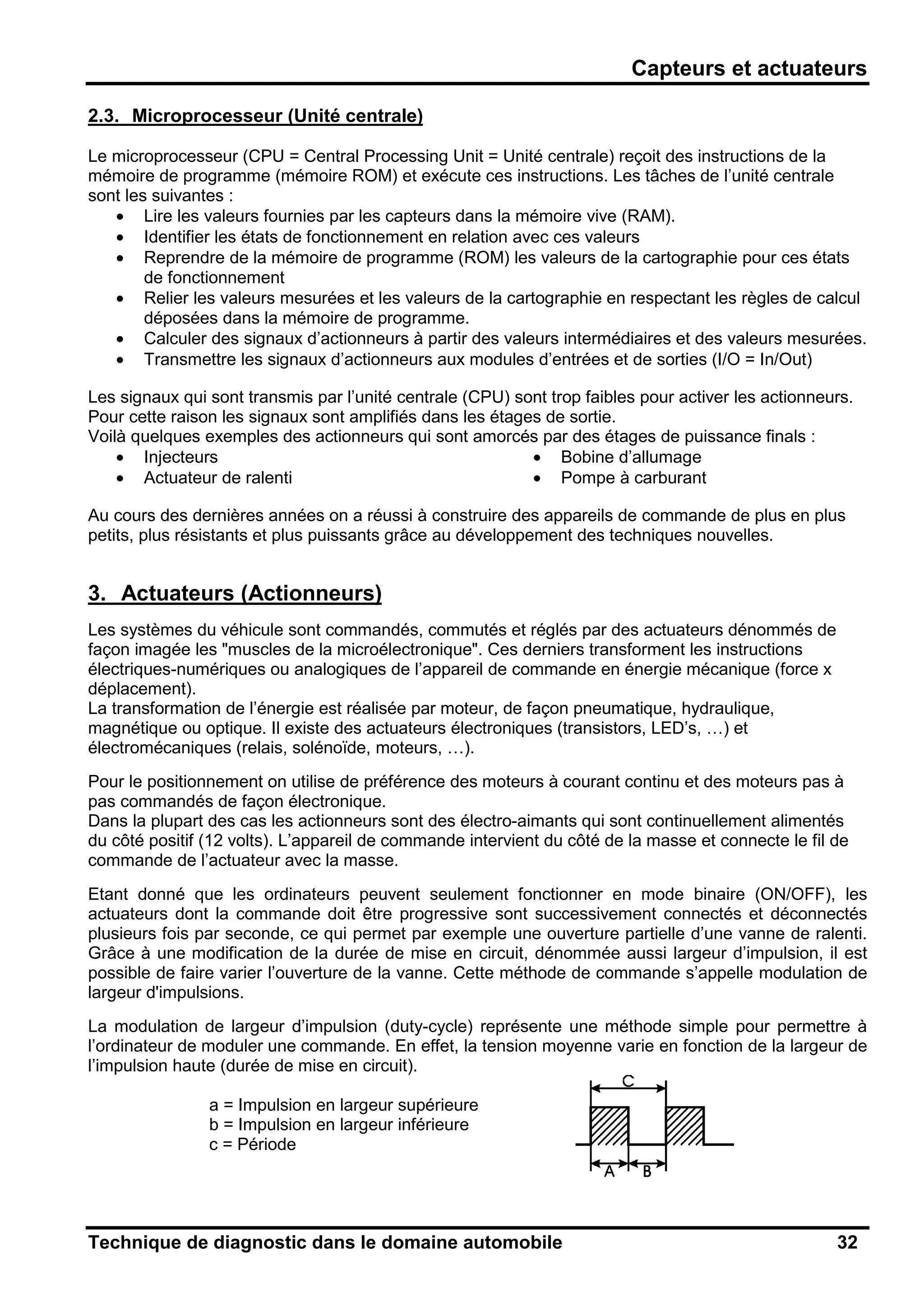 Cours de diagnostic électronique automobile | PDF