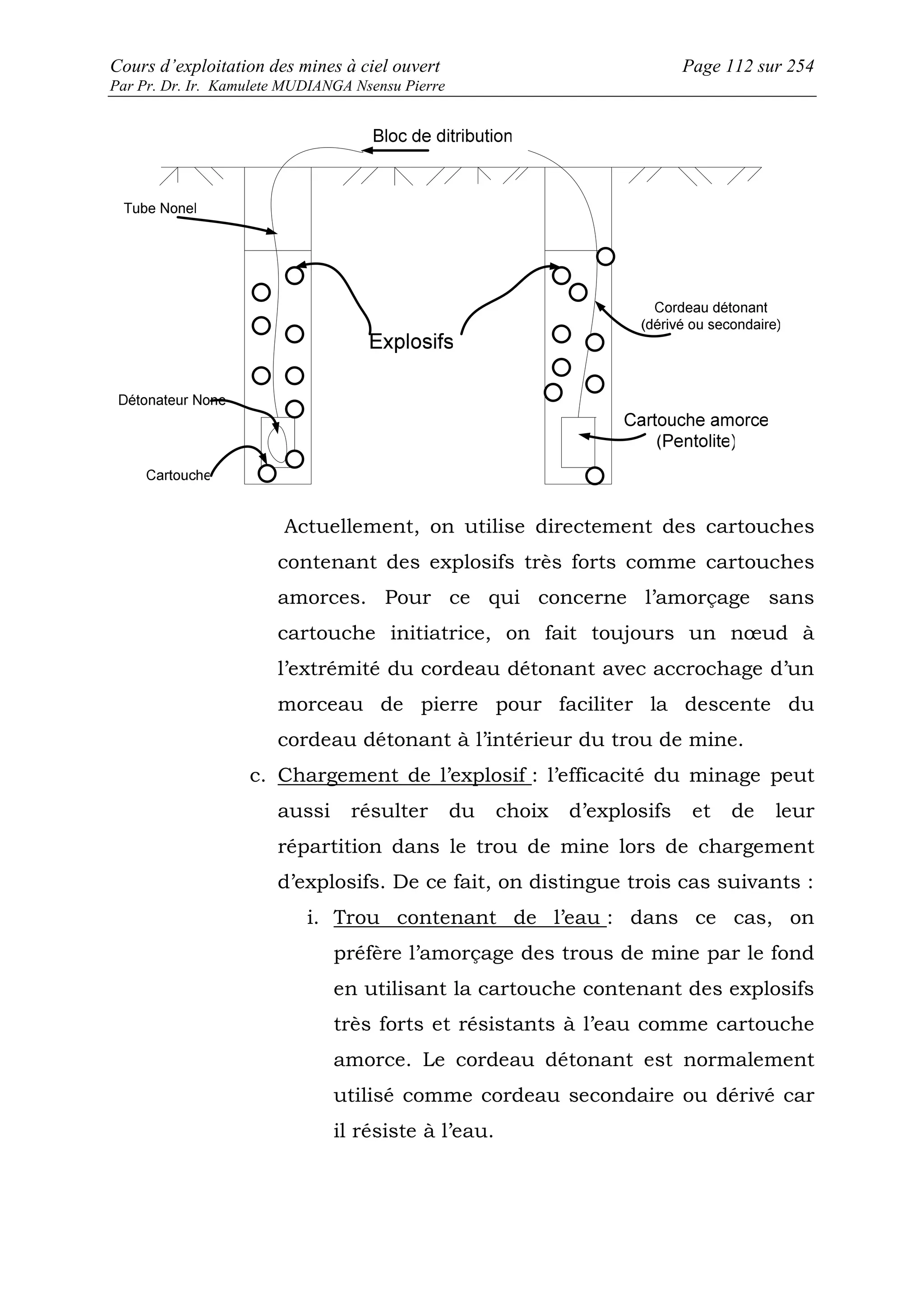 Cours d'exploitation des mines à ciel ouvert | PDF