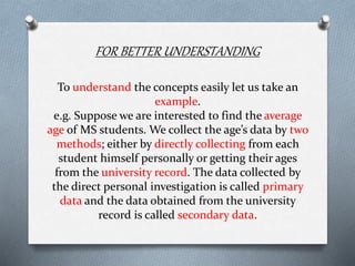 Data Collection in statistics(one topic) | PPTX