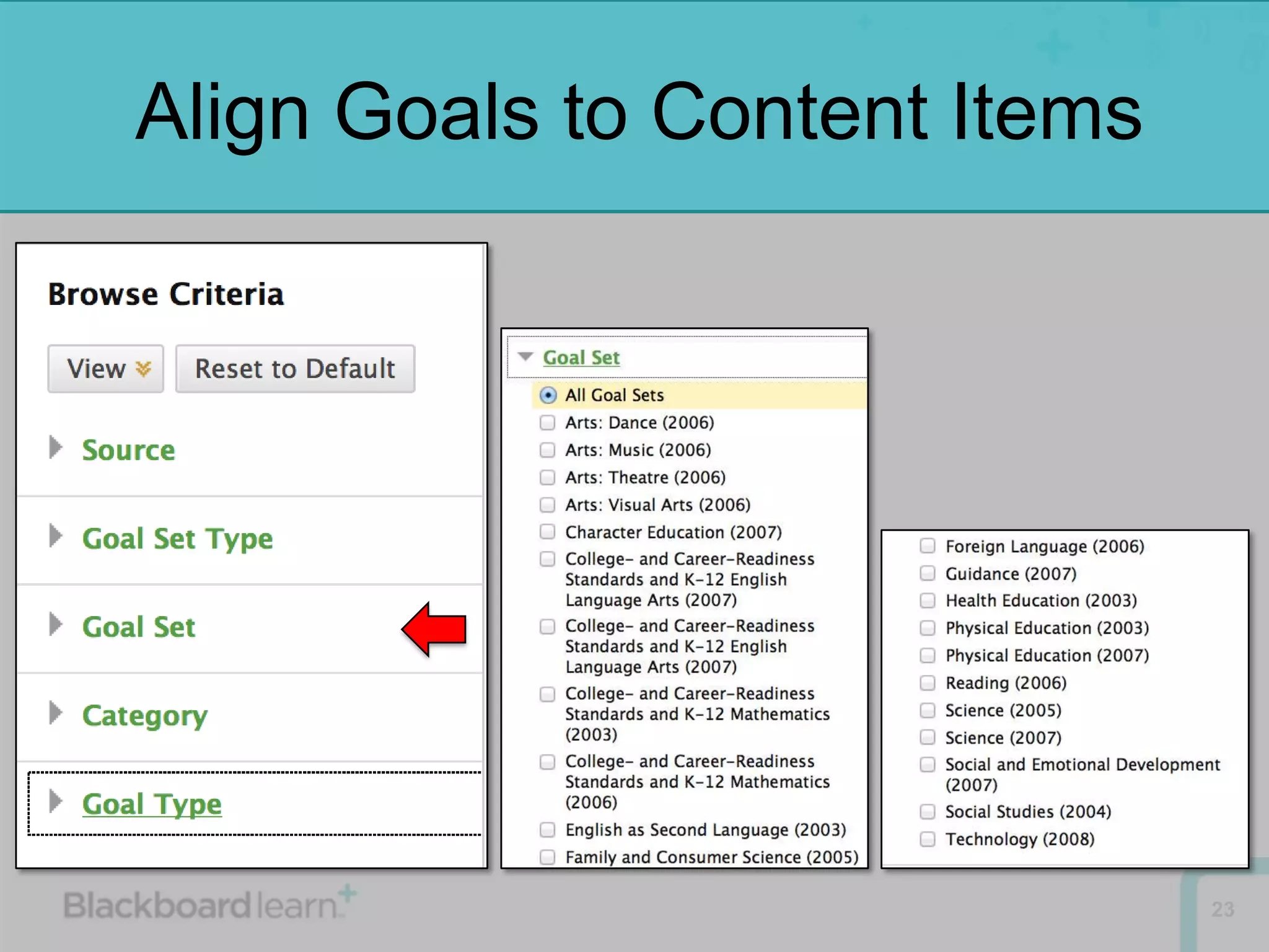 Course embedded assessment using goals, alignments and reporting | PPT