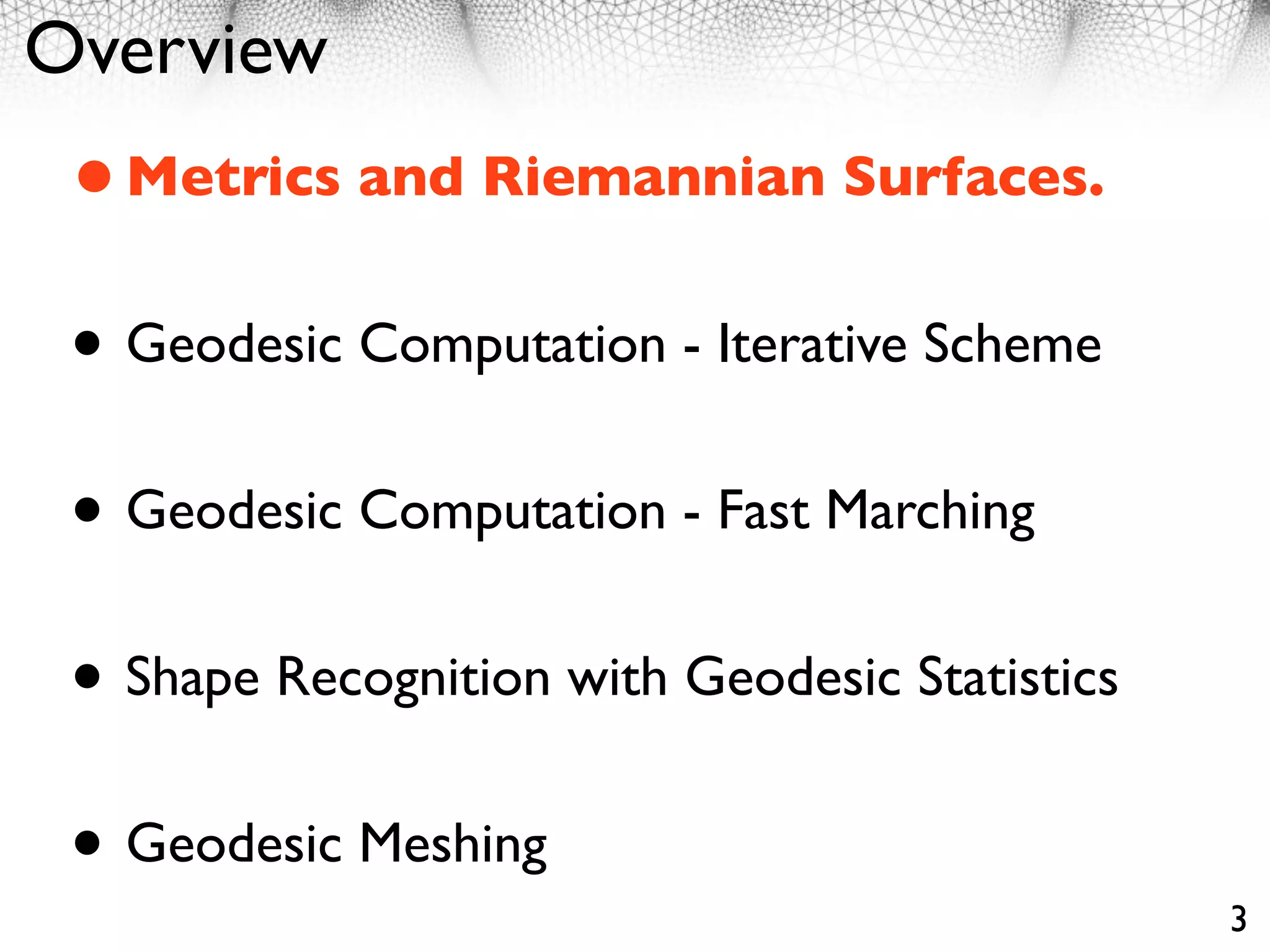 Mesh Processing Course : Geodesics | PDF