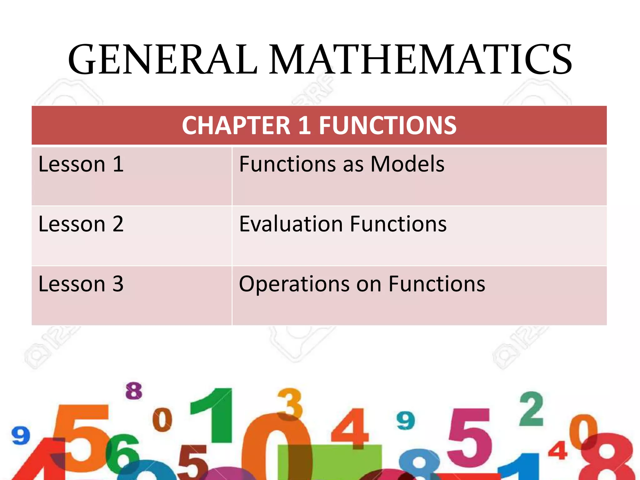 General Math Grade 11 Course outline | PPTX