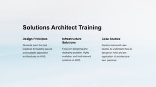 Our training empowers you to architect robust solutions AWS Essentials, Architect Mastery. | PPT
