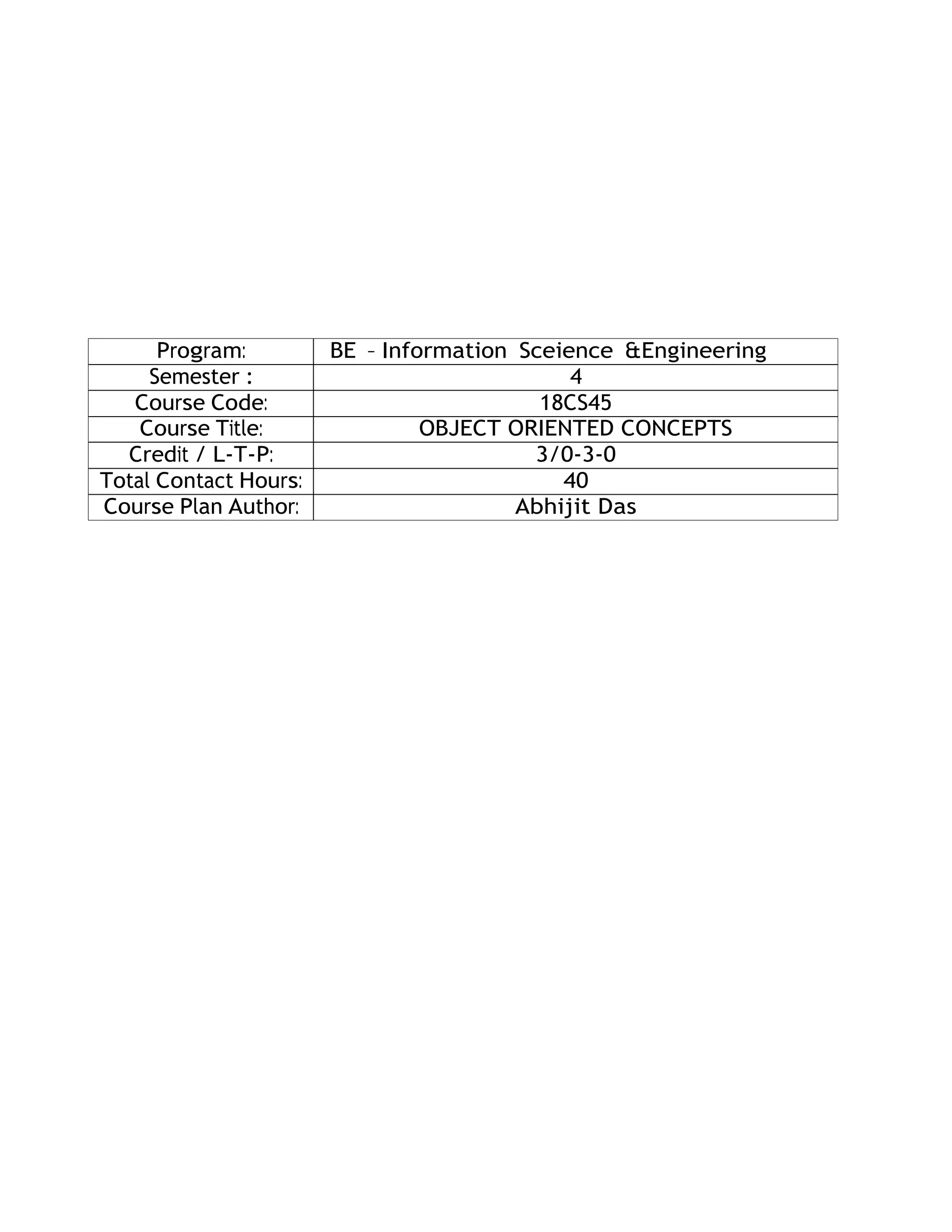 Course-Plan-Object Oriented Concept (18CS45)1.pdf