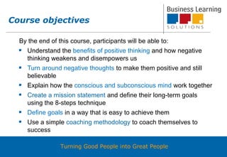 Training Course - Positive Thinking | PPT