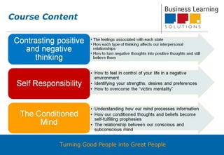 Training Course - Positive Thinking | PPT