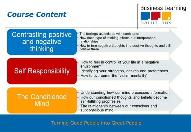 Training Course - Positive Thinking | PPT