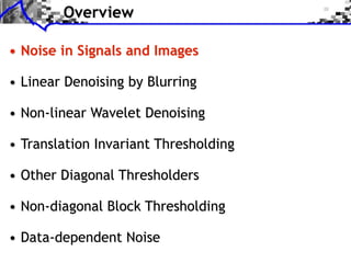 Signal Processing Course : Denoising | PDF
