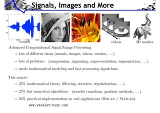 Signal Processing Course : Presentation of the Course | PDF
