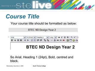 Course Template Presentation | PPT