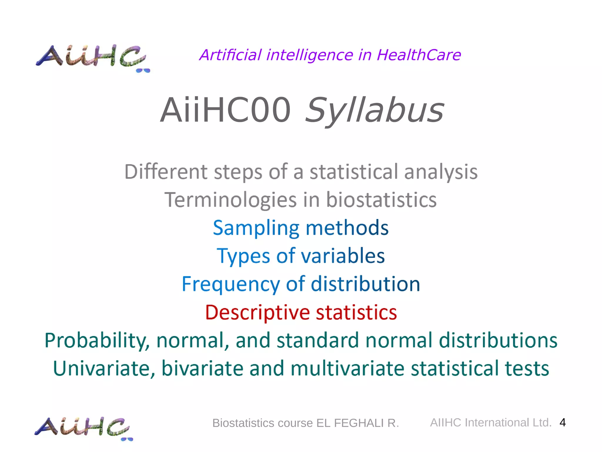 Introduction to Biostatistics | PPT