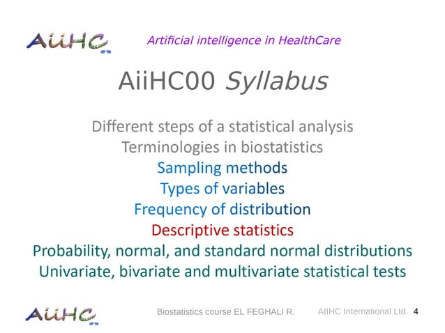 Introduction to Biostatistics | PPT